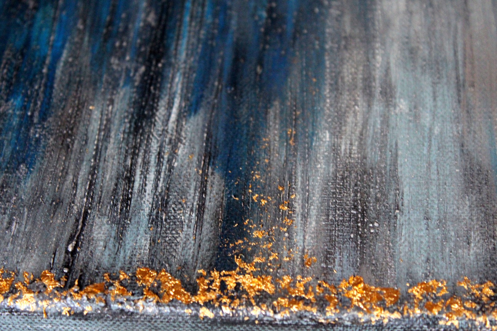 Abstract painting Gothic wall art Stardust painting Blue | Etsy