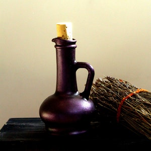 Alchemy Glass Decor, Purple Glass Carafe, Bohemian Decor, Eclectic ...