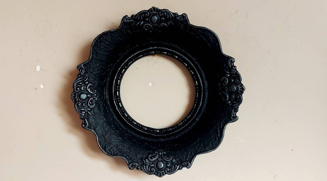 Gothic Black Frame, Gothic Wall Frame, Victorian Wall Frame, Round Wall ...