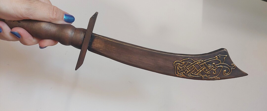 Norse Wooden Weapon, Norse Knife, Norse Pagan, Norse Warrior, Nordic ...