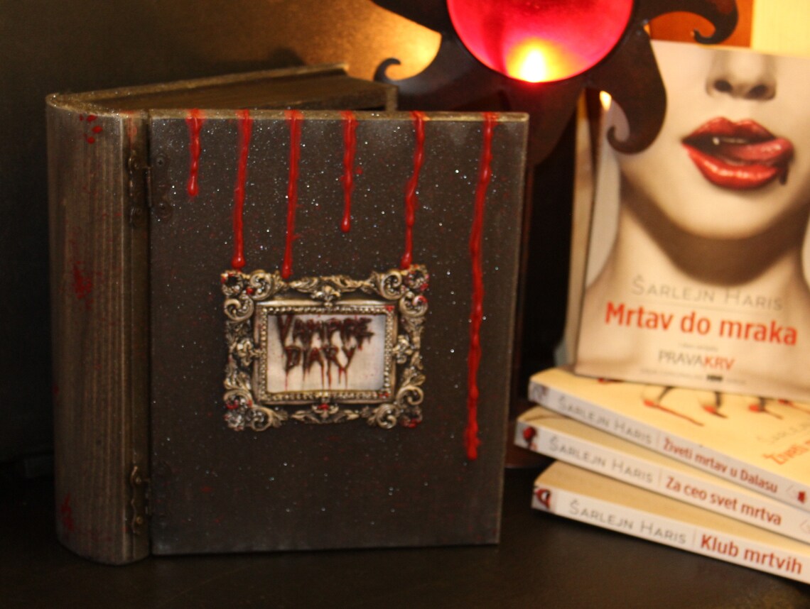 Vampire Diary Box Book of Spells Book of Shadows Vampire - Etsy UK