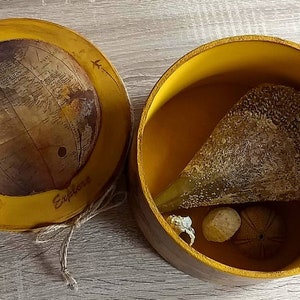 Travel Decor Box, World Map Box, Travel Agent Gift, Nautical Decor Box ...