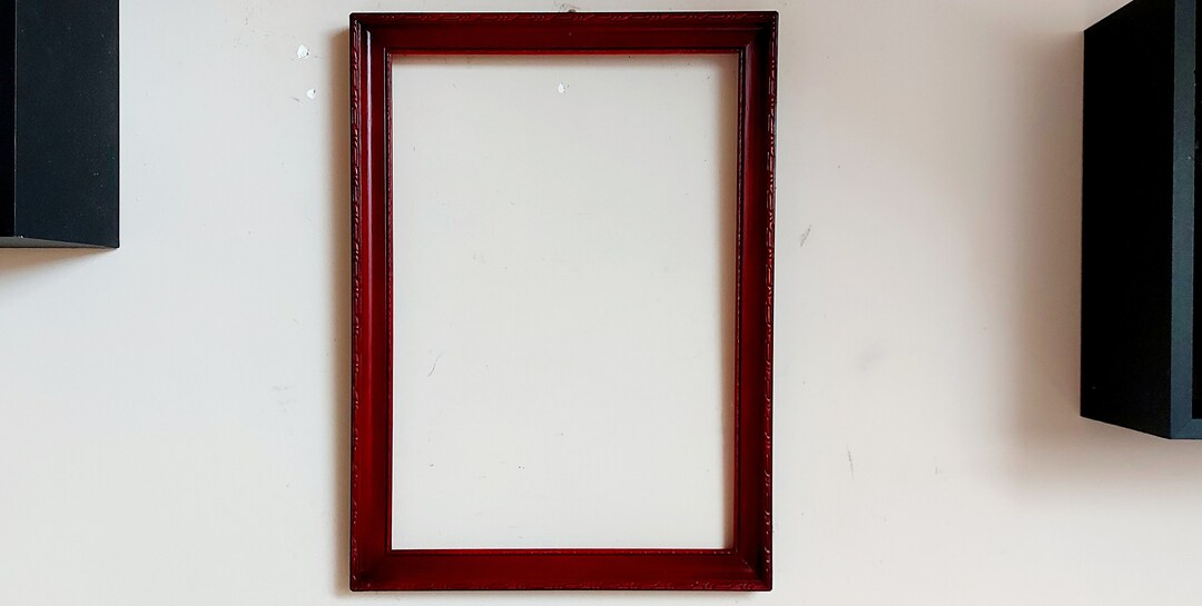 Gothic Red Frames, Gothic Wall Frame, Red Vampire Decor, Vampire Wall ...