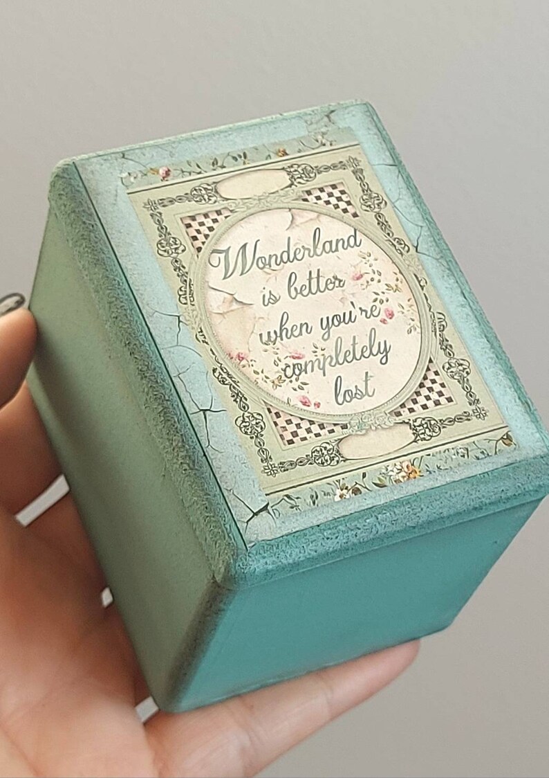 Wonderland Box Alice in Wonderland Alice Quote Box Alice - Etsy