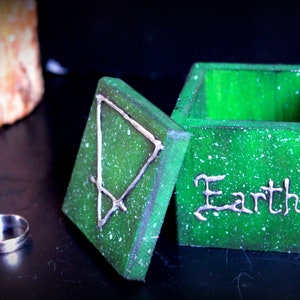 Earth Green Box Green Witch Box Forest Green Box Meditation - Etsy