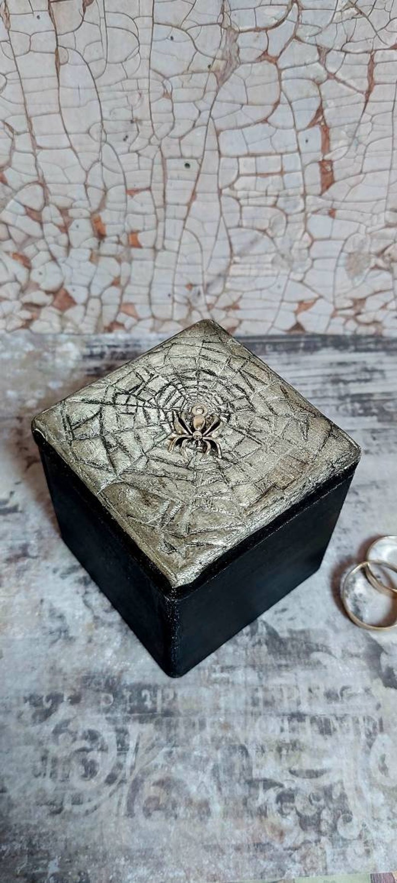 Spiderweb Box Spider Ring Box Spider Decor Box Spiderweb - Etsy