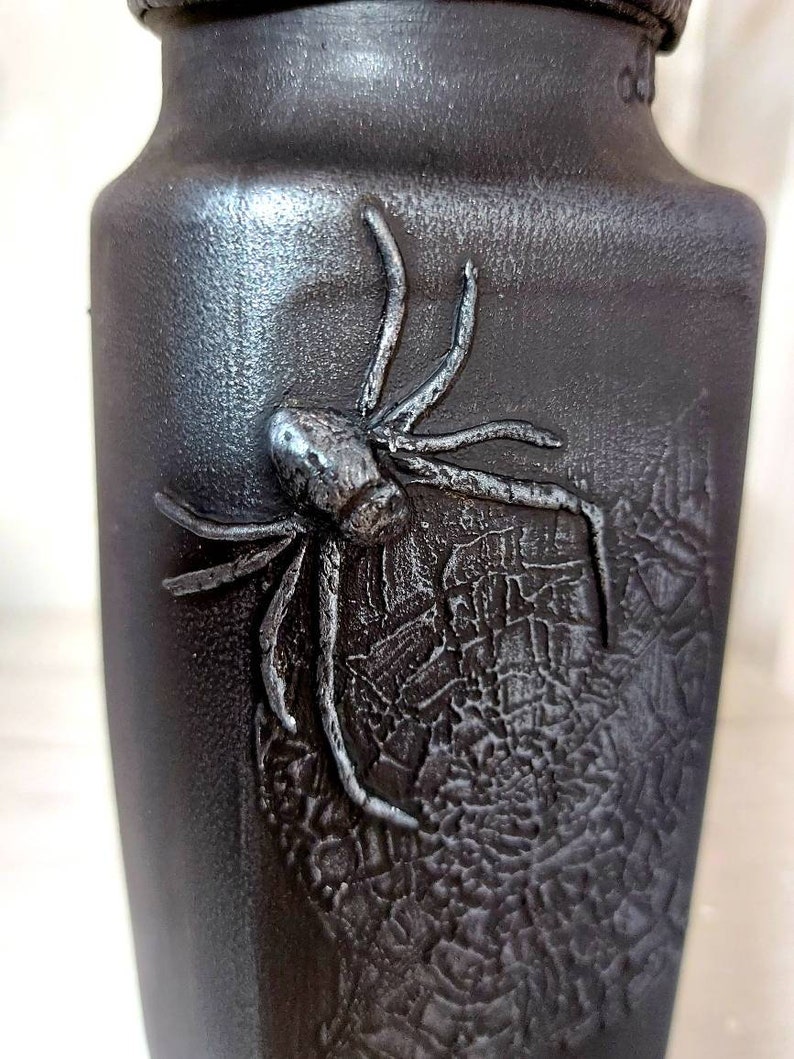 Gothic Spider Vase Spider Vase Decor Spiderweb Decor Gothic - Etsy