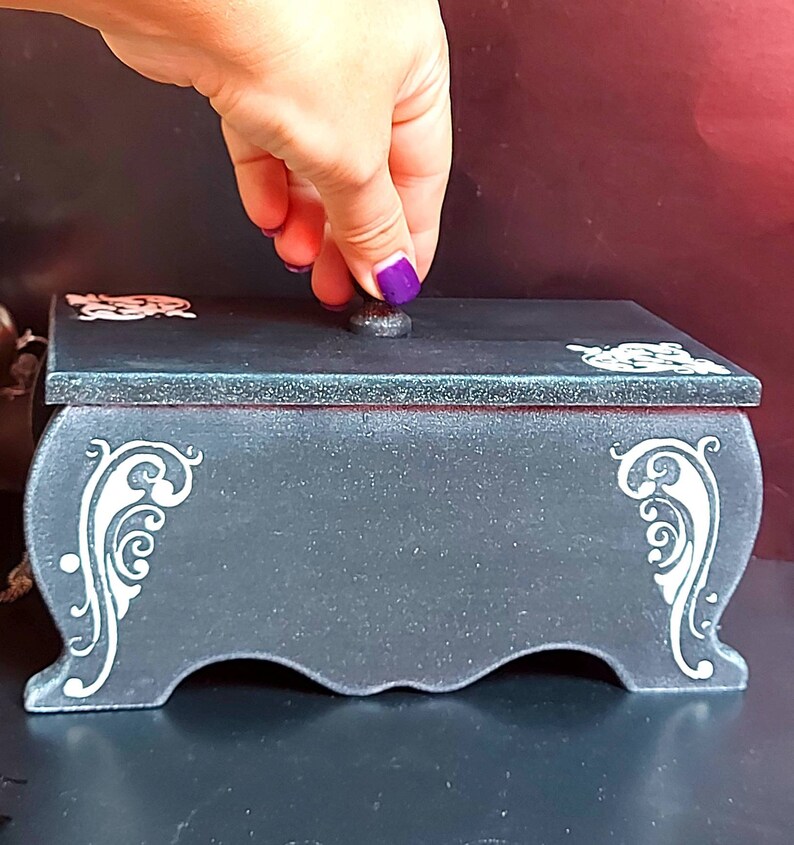 Black Gothic Box Gothic Decor Witch Black Box Wicca Decor - Etsy