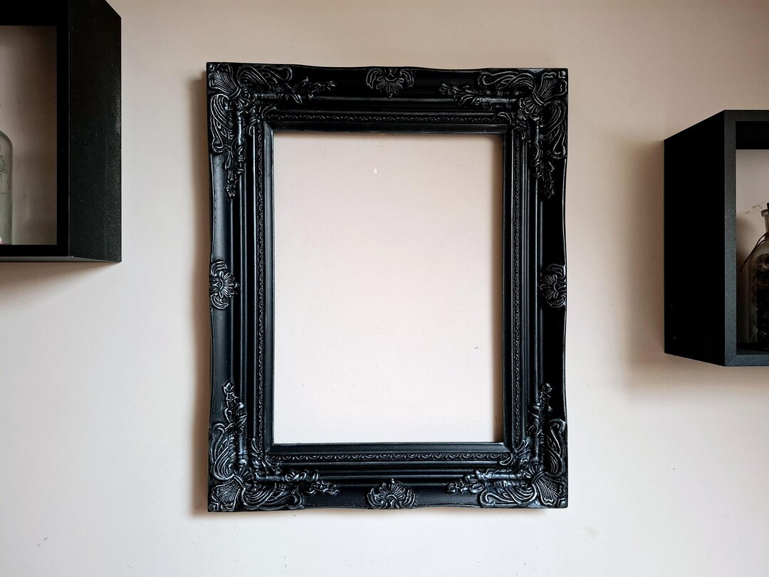 Gothic Black Frame, Gothic Wall Frame, Victorian Wall Frame, Victorian ...