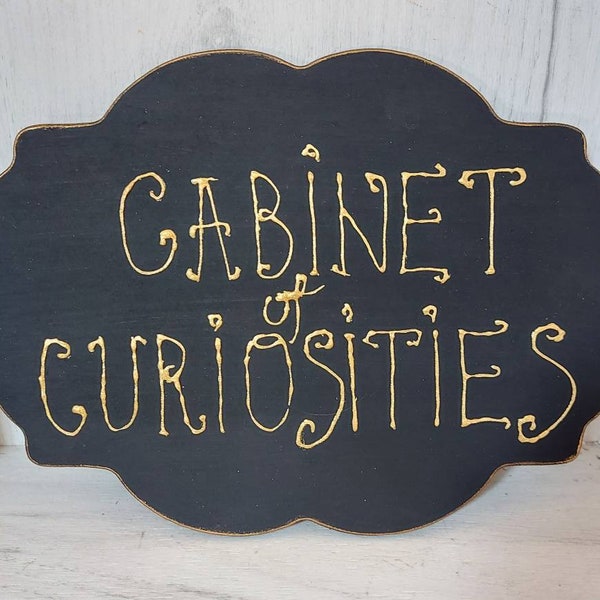 Cabinet of Curiosities Sign - Etsy