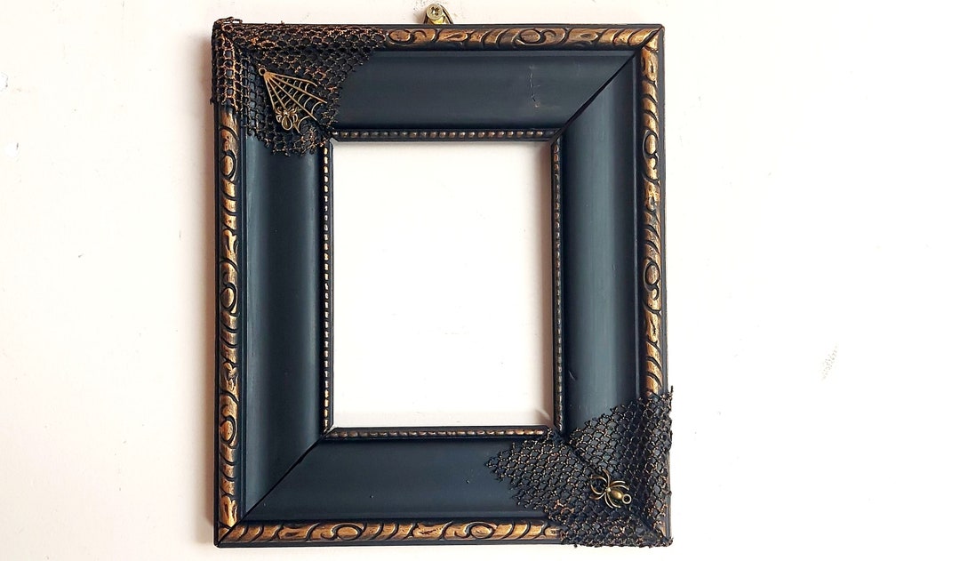 Gothic Wall Frame Spider Wall Frame Spiderweb Frame Goth - Etsy
