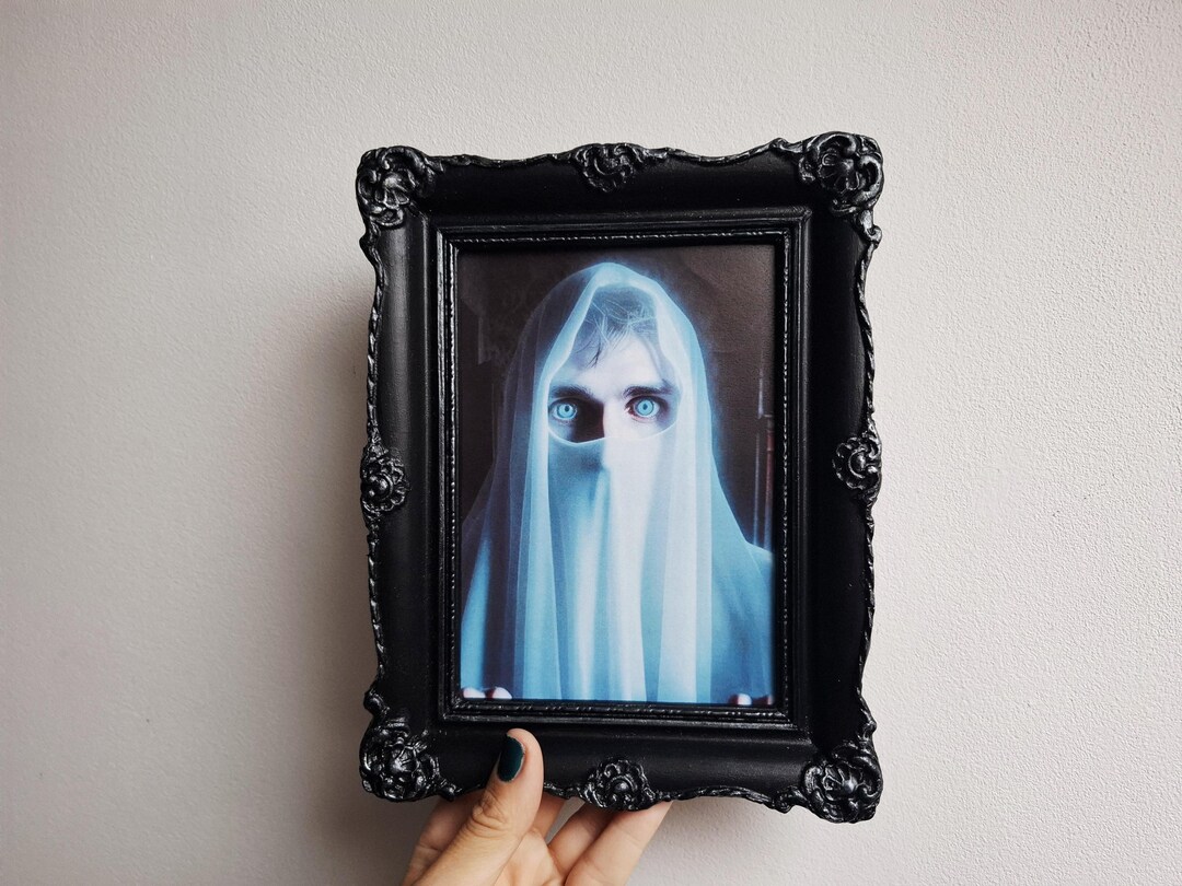 Ghost Print in Frame, Gothic Wall Frame, Victorian Wall Frame, Ghost ...