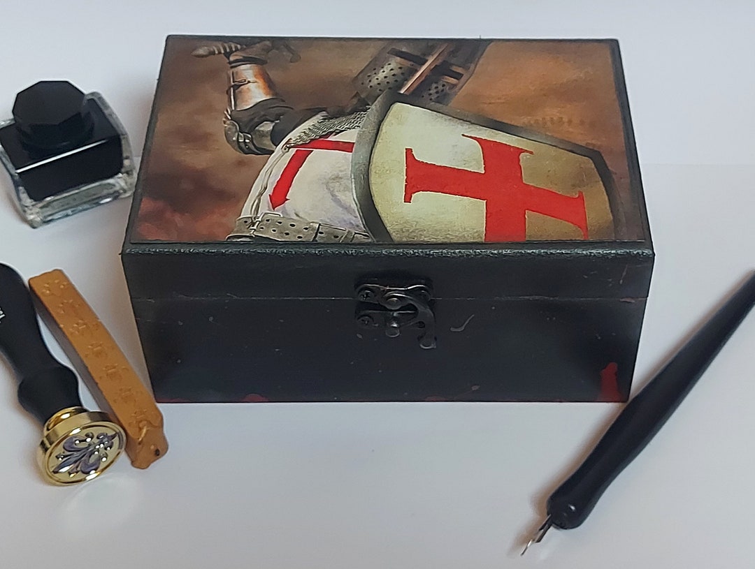 Templar Knight Box, Мedieval Decor, Templar Sword, Templar Cross ...