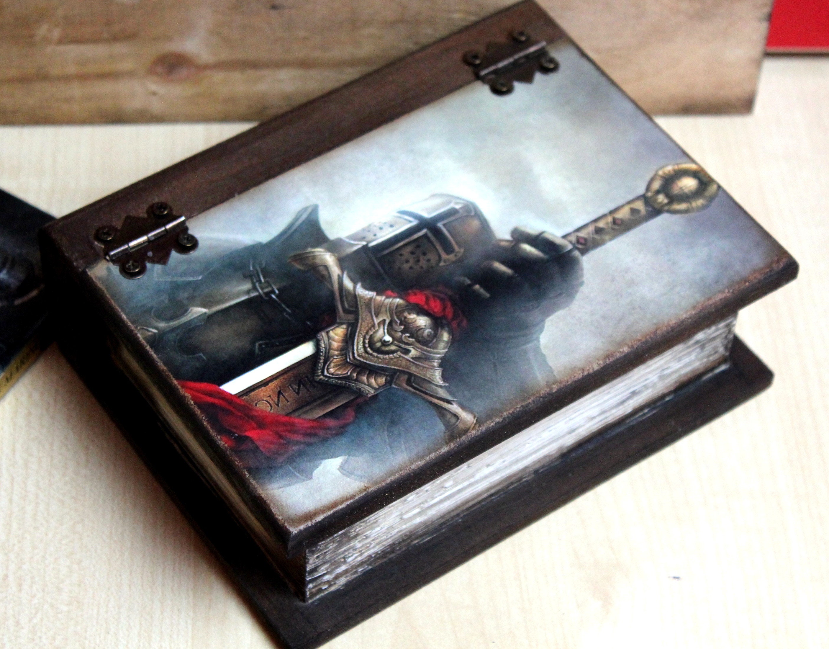 Templar knight box Templar book box Templar cross Templar | Etsy