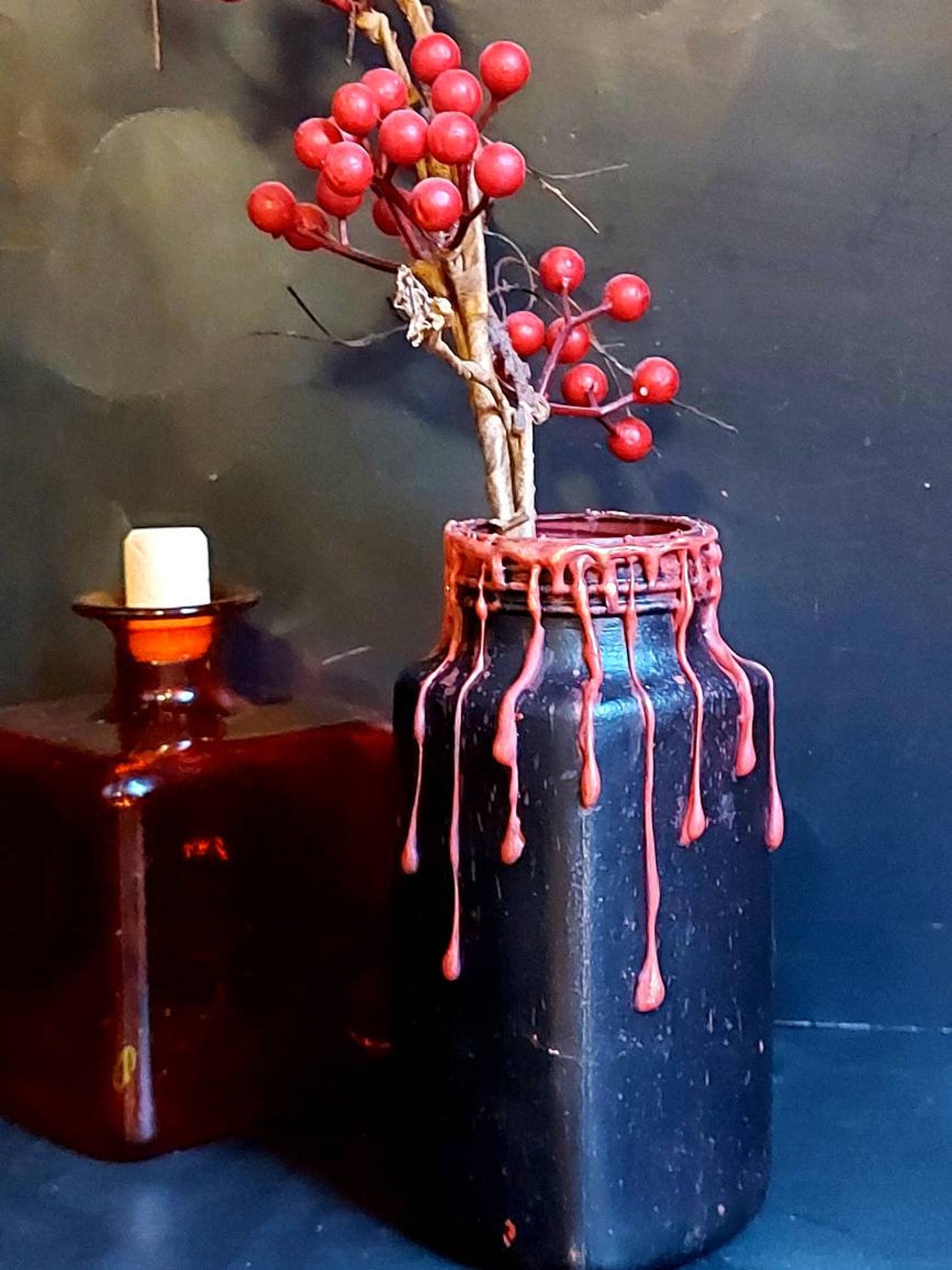 Blood Vase Vampire Vase Gothic Vase Gothic Decor Witch Decor | Etsy