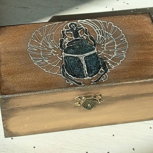 Scarab Altar Box Egypt Decor Box Scarab Beetle Box Egypt Mythology ...