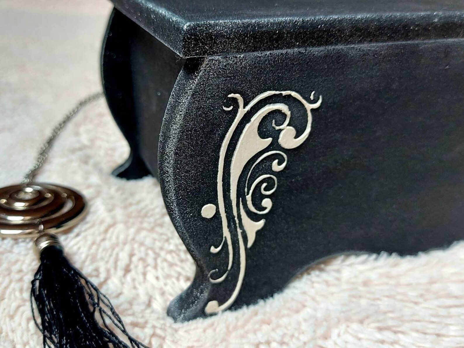 Black Gothic Box Gothic Decor Witch Black Box Wicca Decor | Etsy