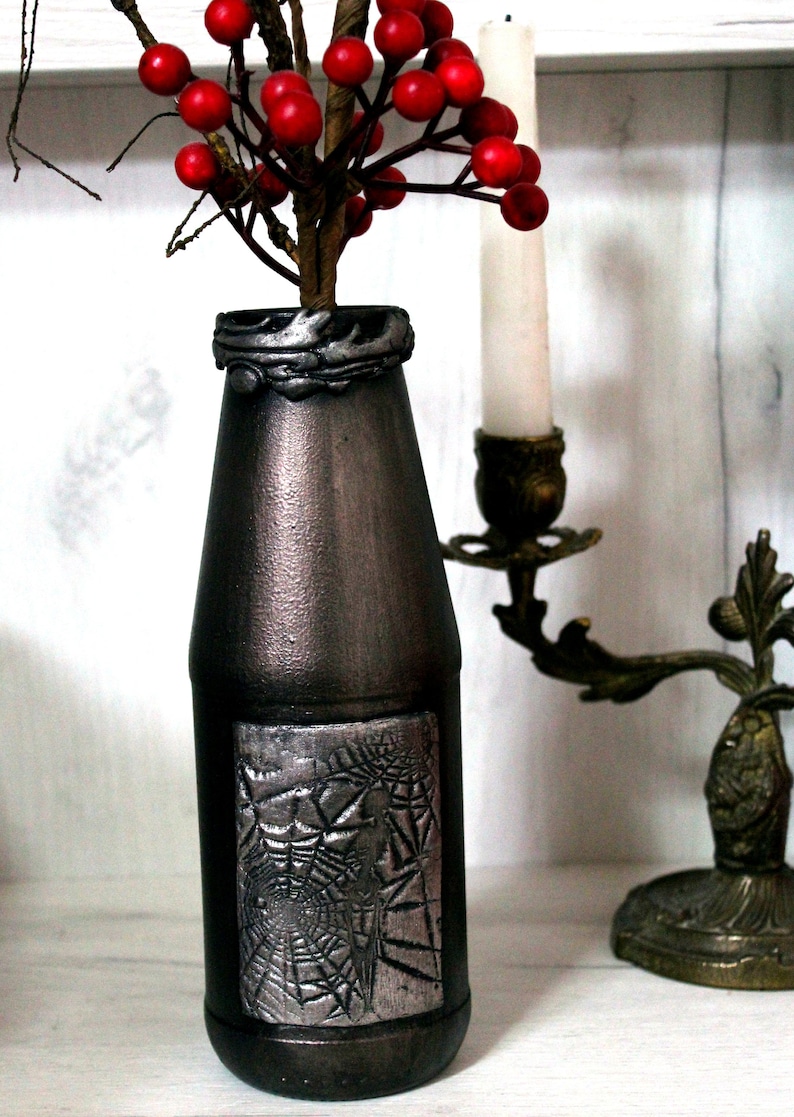 Gothic Vase Gothic Bottle Skeleton Vase Vampire Vase | Etsy