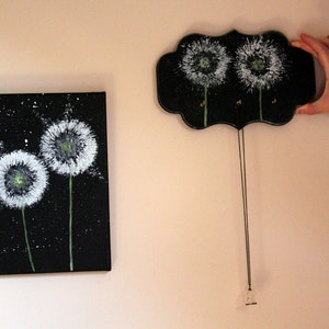 Dandelion Key Hanger Gothic Dandelion Jewelry Hanger Dandelion Wall ...