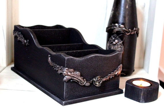 Gothic Makeup Holder Makeup Organizer Gothic Organizer Gothic | Etsy