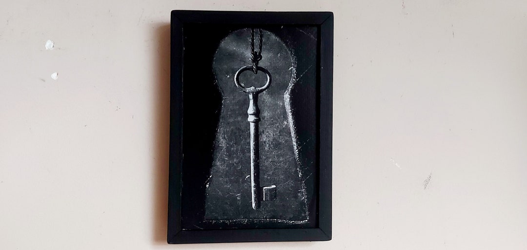 Keyhole and Key, the Door of Sin, the Key to Sin, Secret Door Frame ...