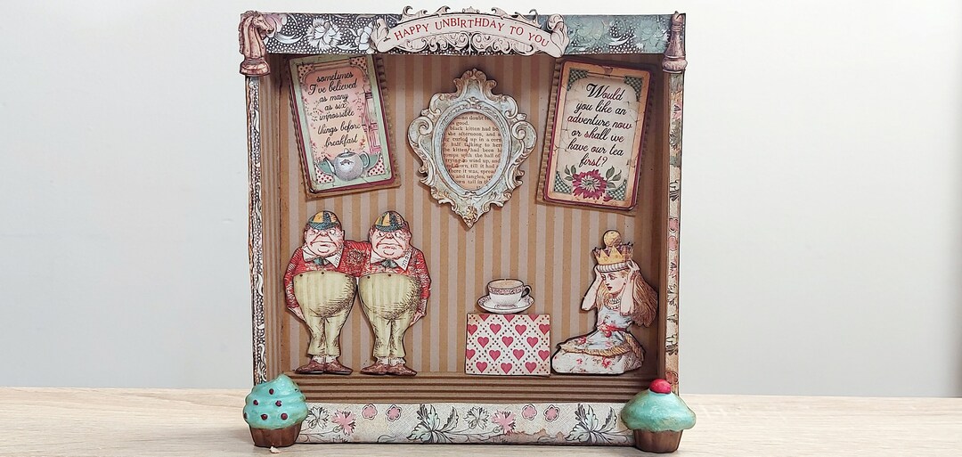 Alice Shadow Box, Alice Diorama, Alice Dollhouse, Alice's Miniature ...