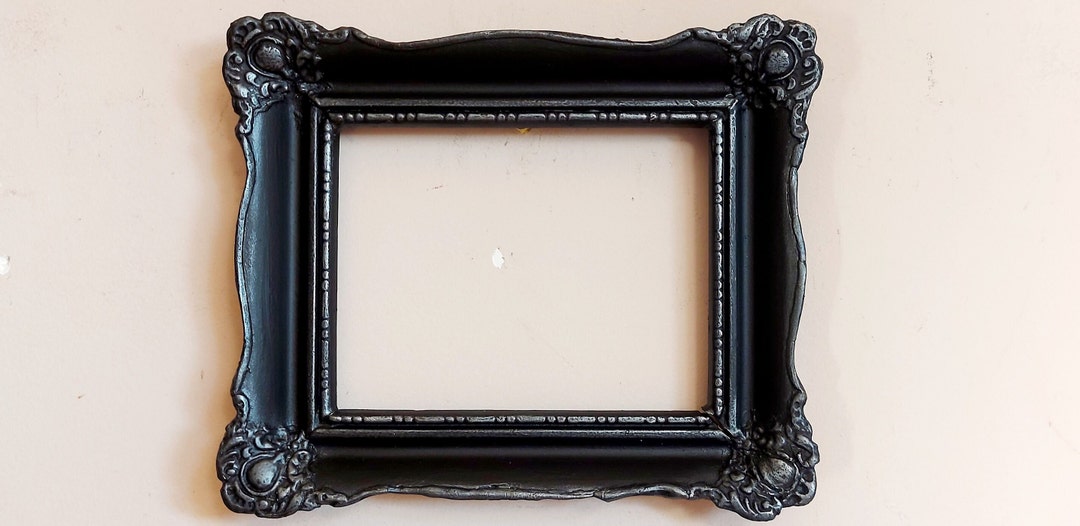 Gothic Ornate Frame, Black Wood Frame, Witch Black Frame, Gothic Wall ...