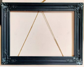 Gothic Wall Frame, Victorian Wall Frame, Victorian Decor, Black Ornate ...