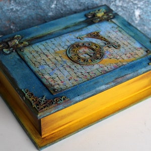 Wizard's Book Box Fairy Tale Decor Grimoire Book Box Time Book Box ...