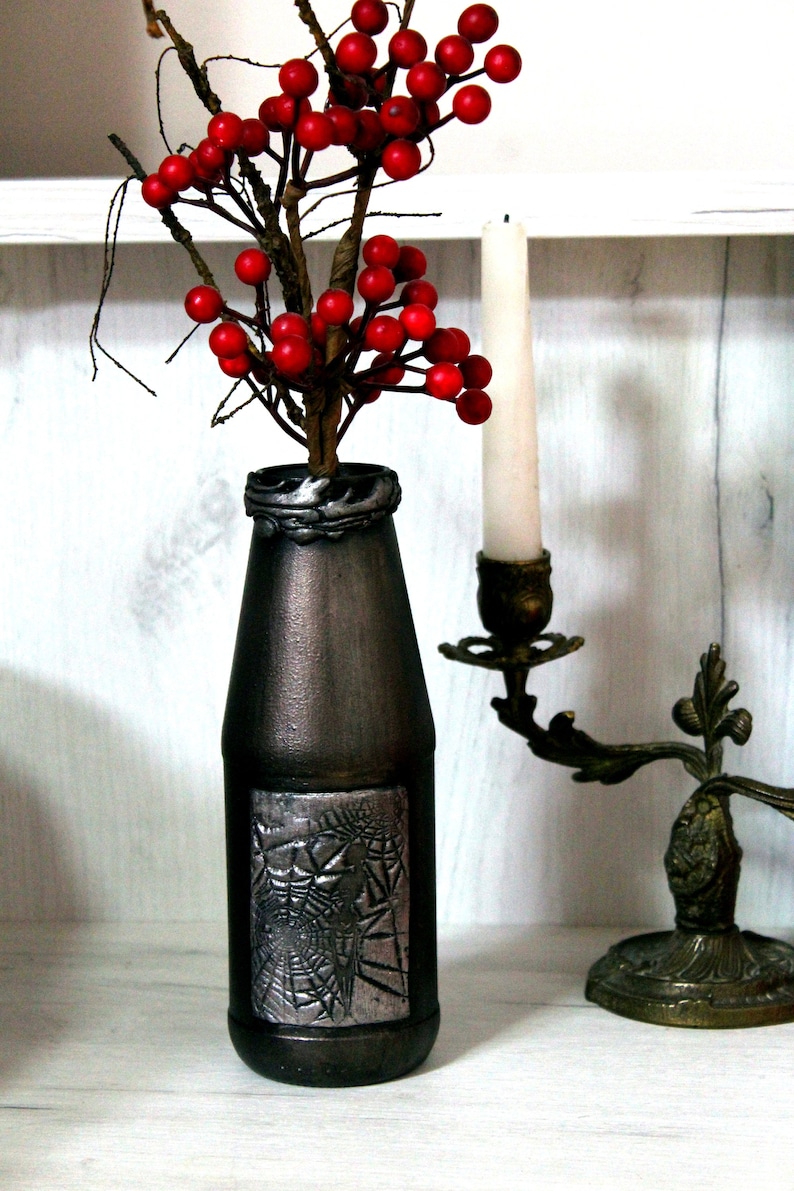 Gothic Vase Gothic Bottle Skeleton Vase Vampire Vase | Etsy