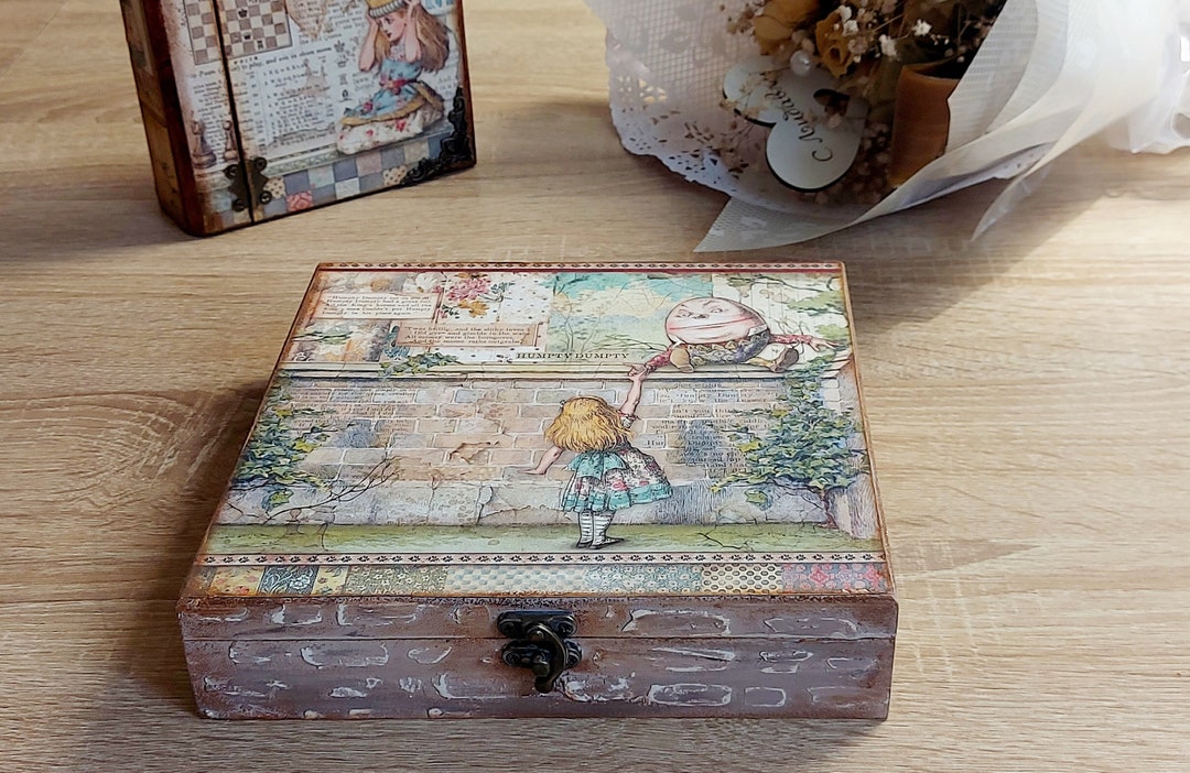 Alice Organizer, Alice Candy Box, Alice Kitchen Box, Alice Wooden Crate ...