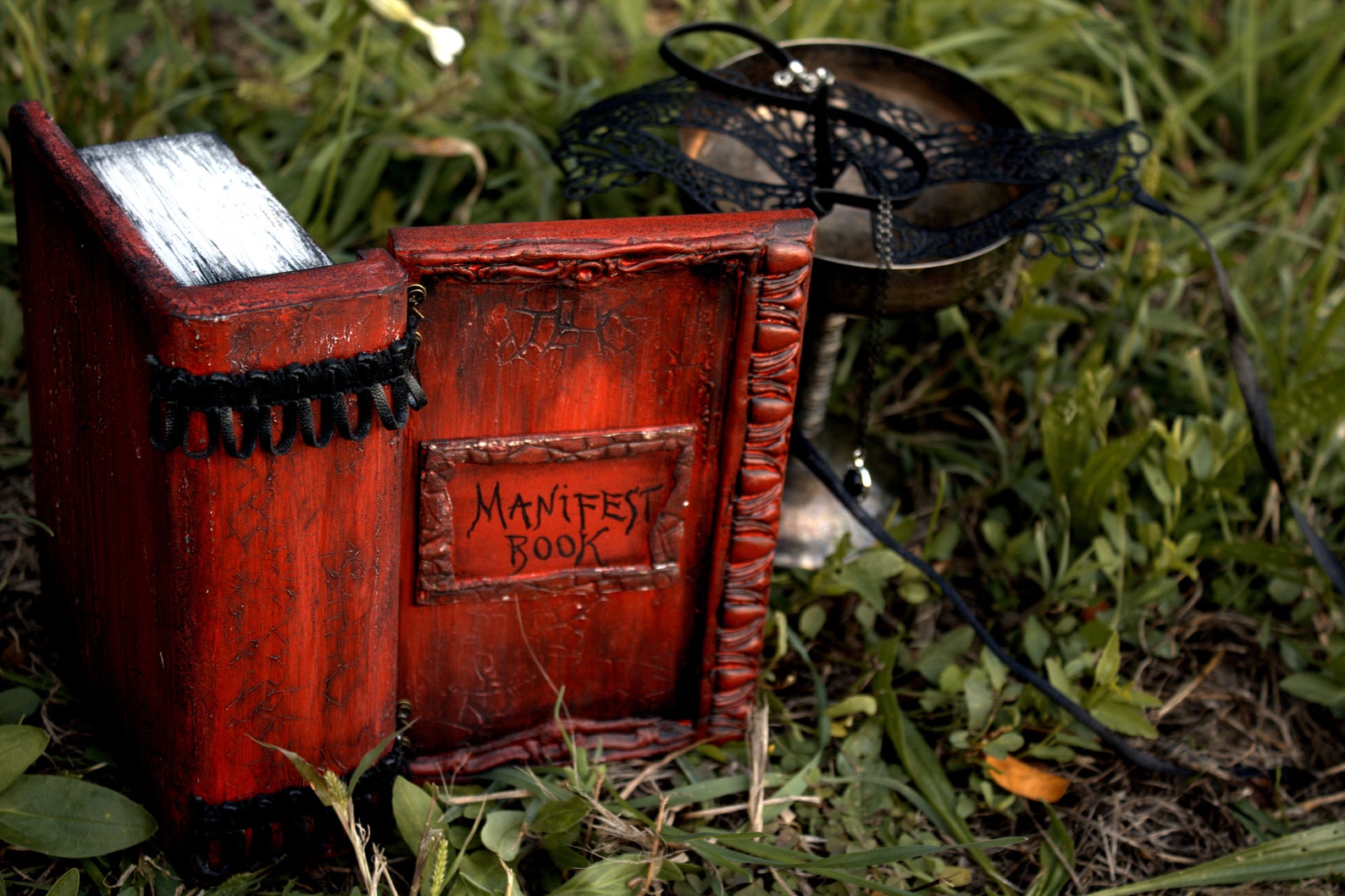 Manifest book box Vampire blood diary Book of shadows box Book | Etsy