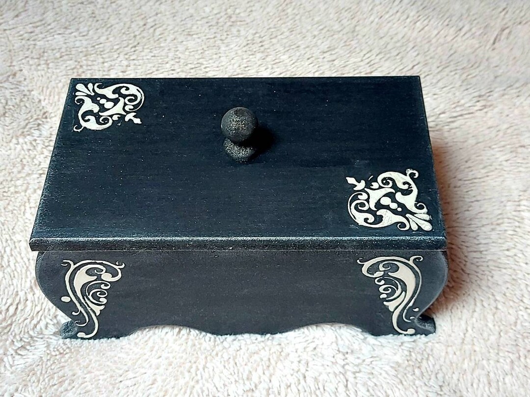Black Gothic Box Gothic Decor Witch Black Box Wicca Decor - Etsy