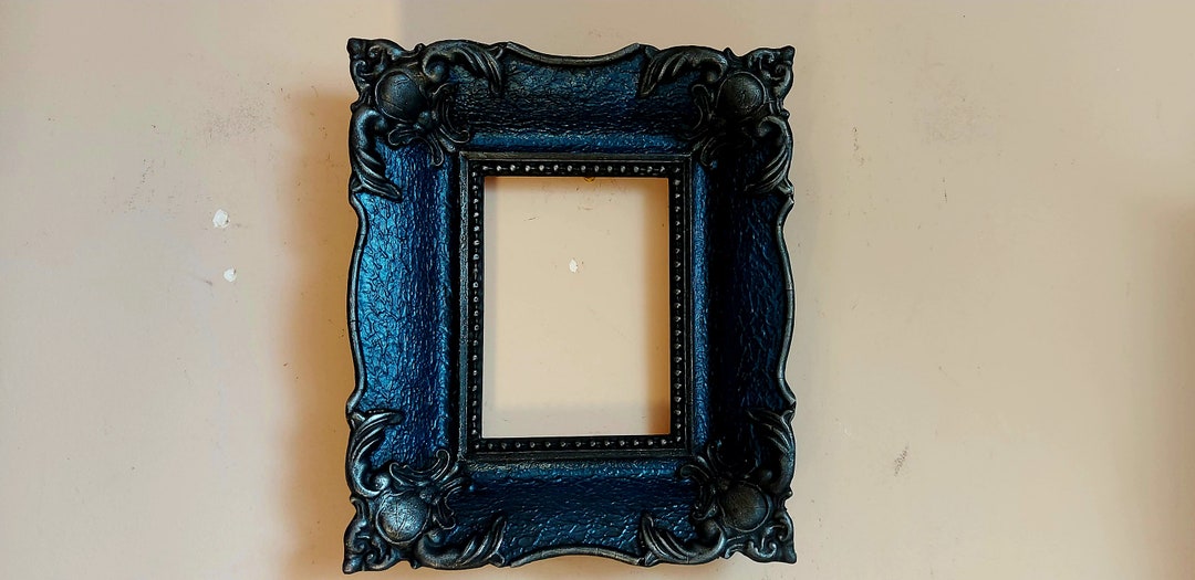 Gothic Blue Frame, Vampire Wall Frame, Gothic Ornate Frame, Galaxy ...