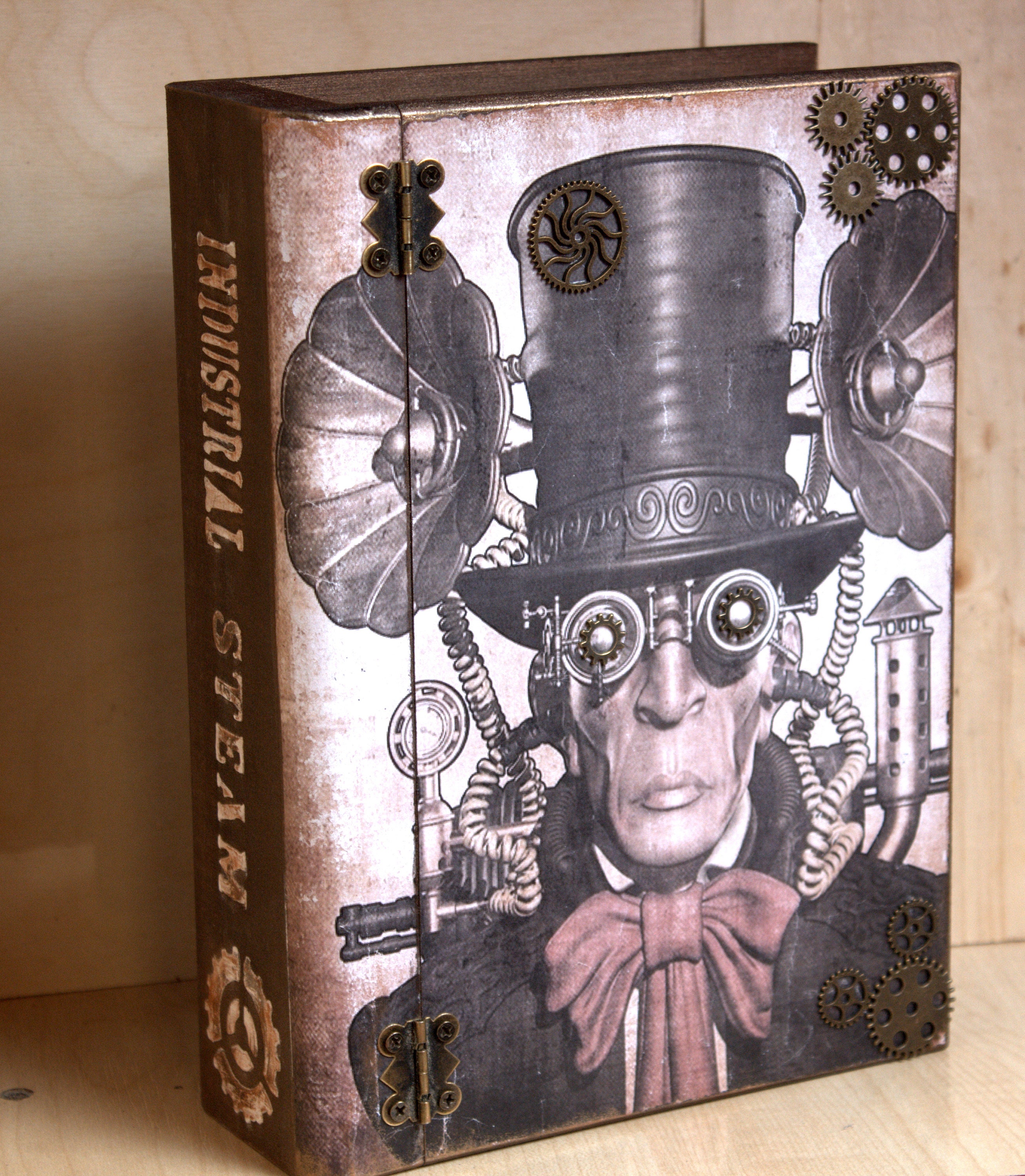 Time machine box Steampunk box Industrial decor box Time | Etsy