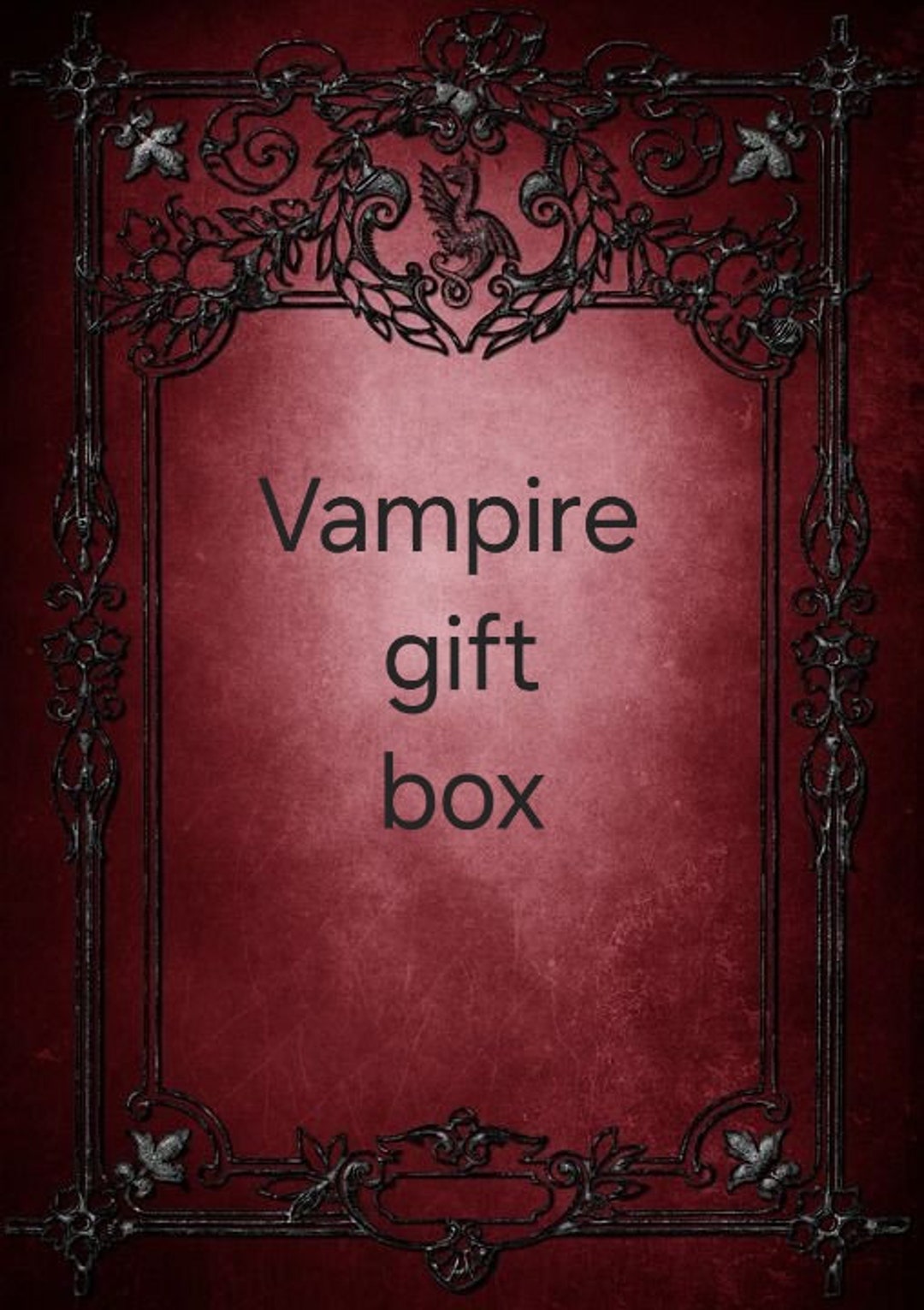 Vampire Surprise Box, Vampire Gift Box, Gothic Surprise Box, Halloween ...