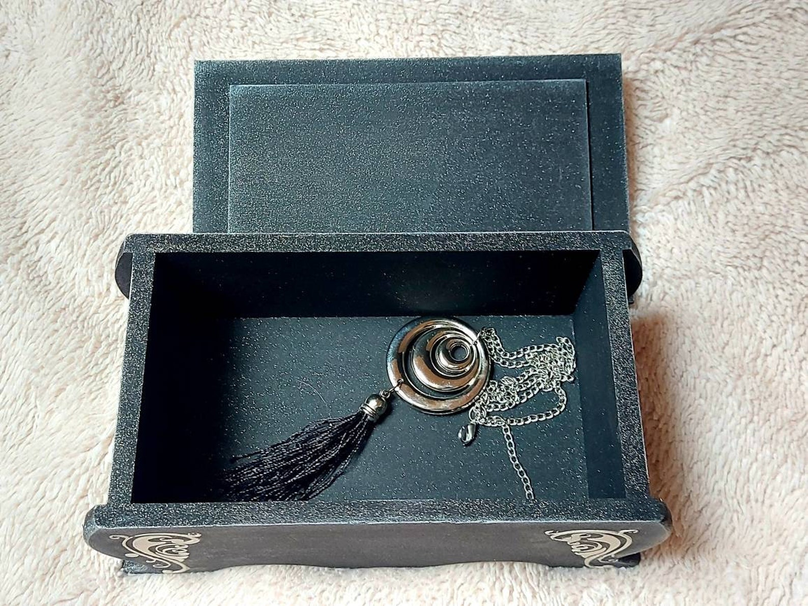 Black Gothic Box Gothic Decor Witch Black Box Wicca Decor - Etsy