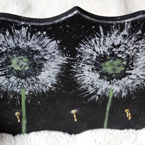 Dandelion Key Hanger Gothic Dandelion Jewelry Hanger Dandelion Wall ...