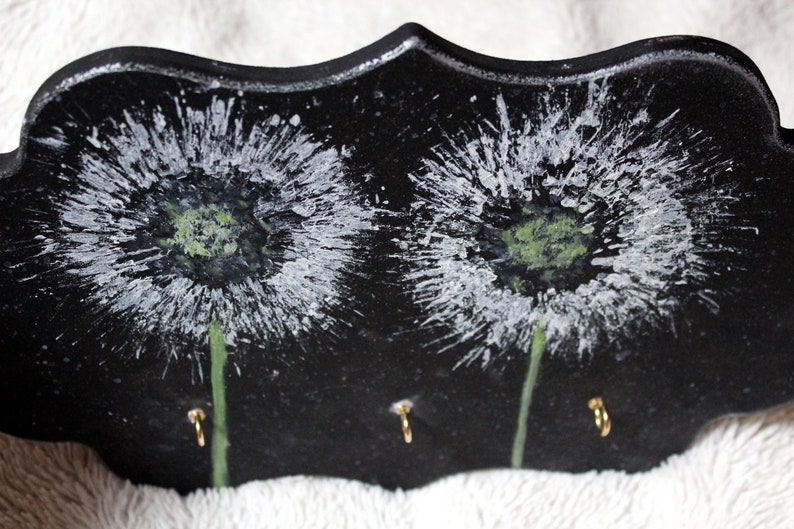 Dandelion Key Hanger Gothic Dandelion Jewelry Hanger Dandelion | Etsy