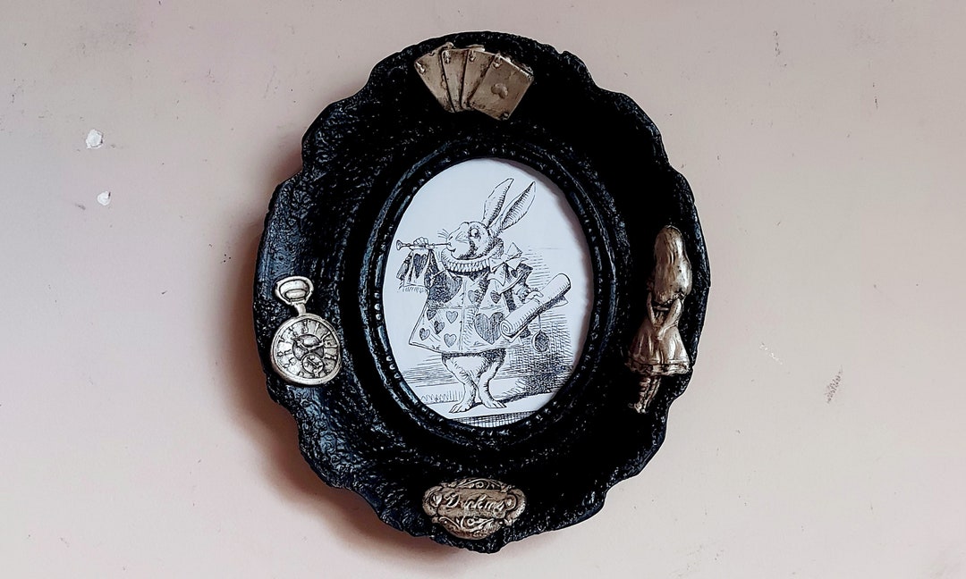 Alice in Wonderland, Alice Wall Frame, Rabbit in Frame, Rabbit Easter ...