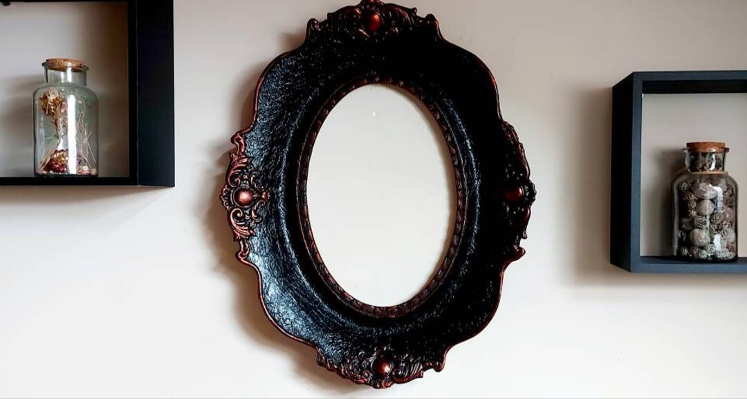 Gothic Black Frame Gothic Oval Frame Large Oval Frame Large - Etsy