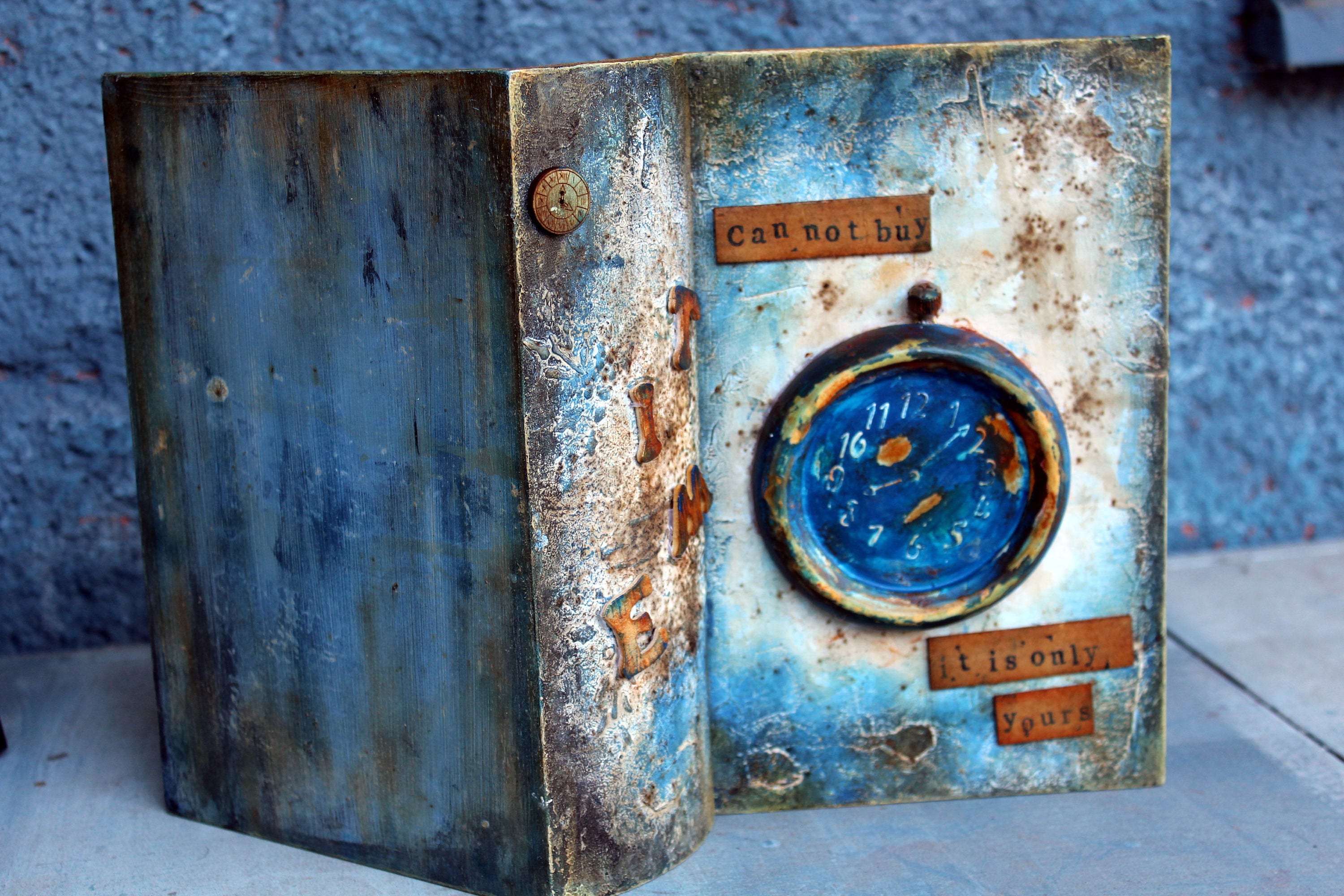 Time machine box Steampunk box Alchemy storage Time capsule | Etsy