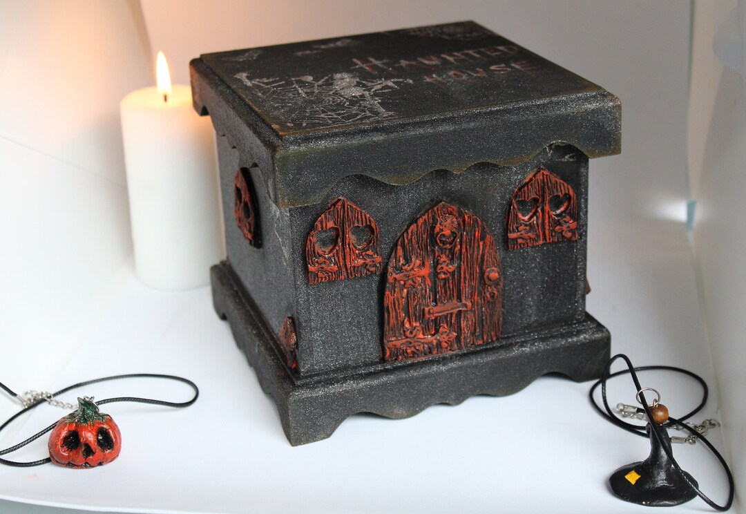 Haunted House Box, Lucifer's House, Witch's House, Halloween Decor ...