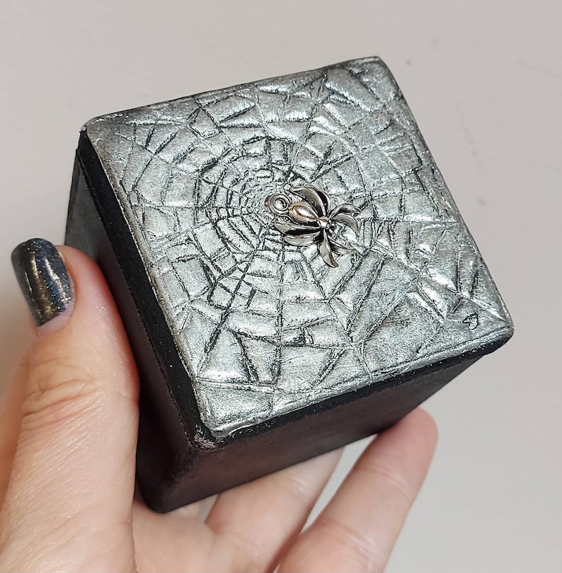 Spiderweb Box Spider Ring Box Spider Decor Box Spiderweb - Etsy