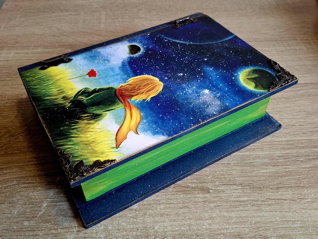 Little Prince Box, Little Prince Rose, Fairy Tale Box, Prince Book Box ...