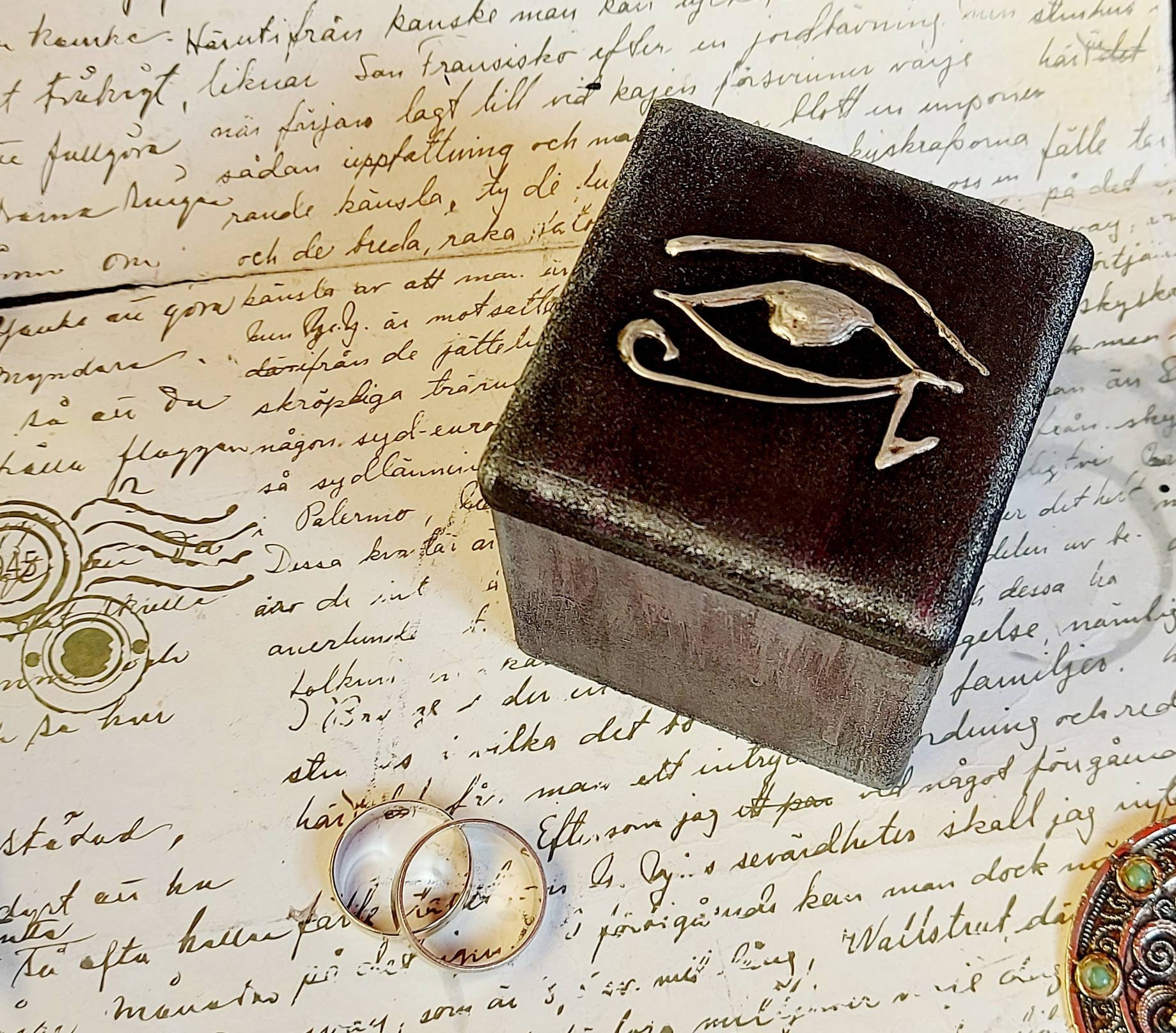 Jewelry Storage Home & Living Eye of Horus box Wedding ring box Ancient ...
