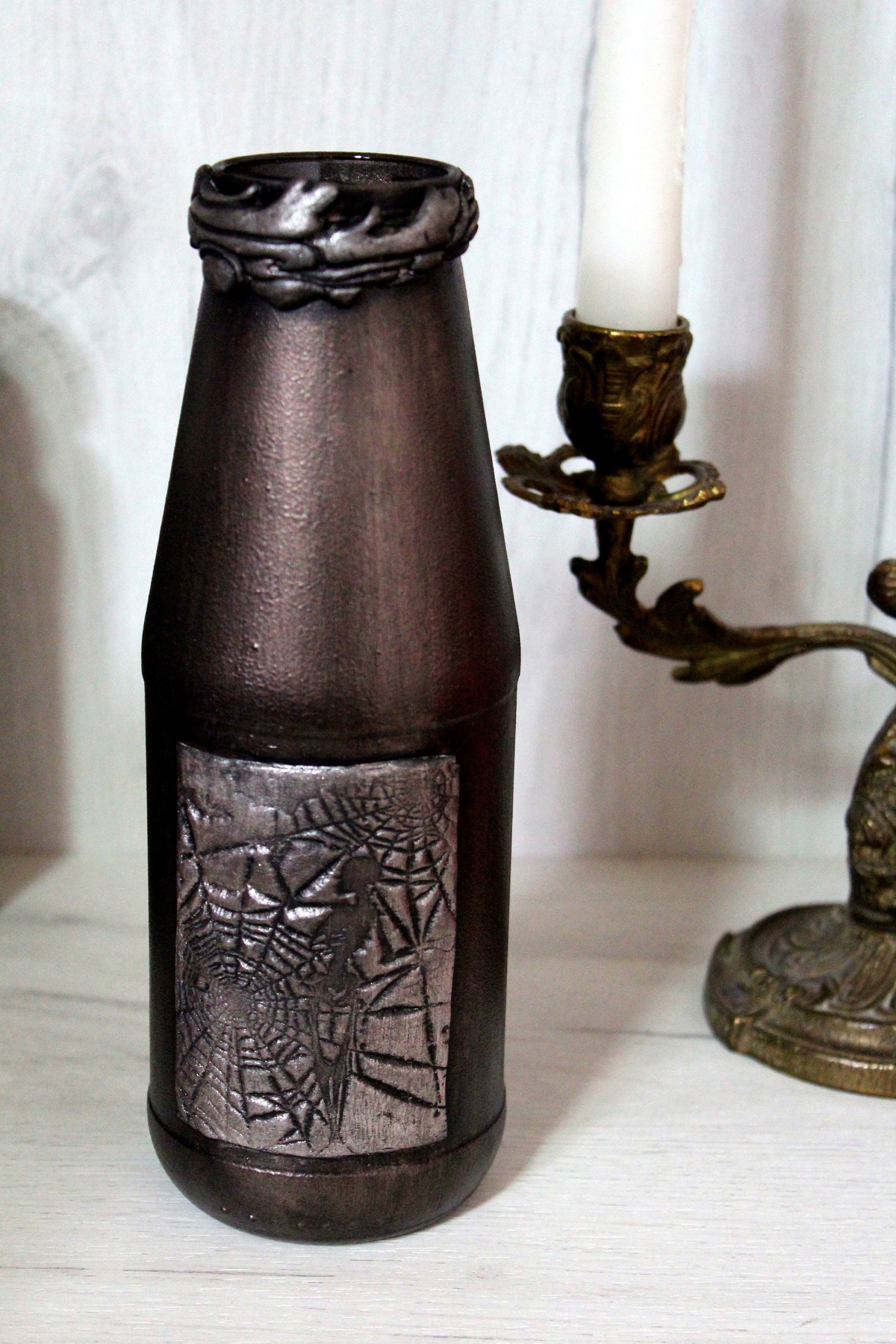 Gothic Vase Gothic Bottle Skeleton Vase Vampire Vase | Etsy