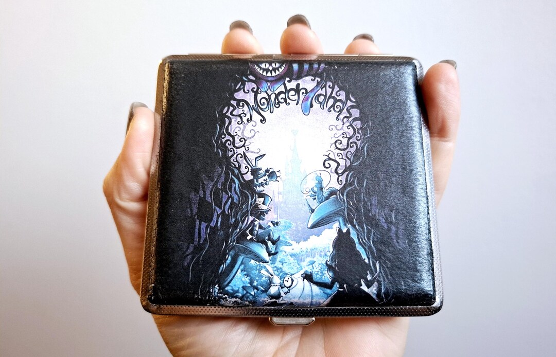 Alice in Wonderland, Alice Cigarette Case, Goth Alice Case, Goth ...