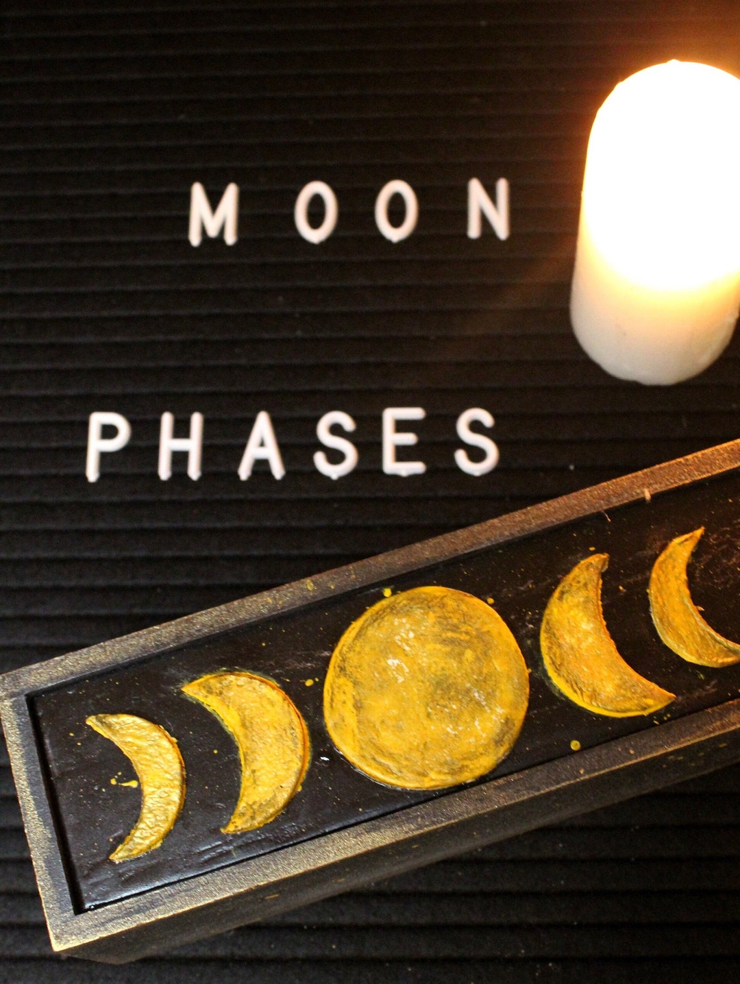 Moon Phases Box, Moon Box for Pens, Moon Pen Holder, Moon Tea Holder ...