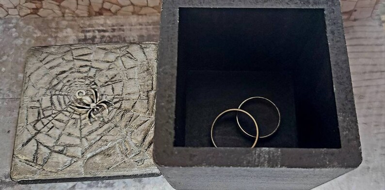 Spiderweb Box Spider Ring Box Spider Decor Box Spiderweb - Etsy